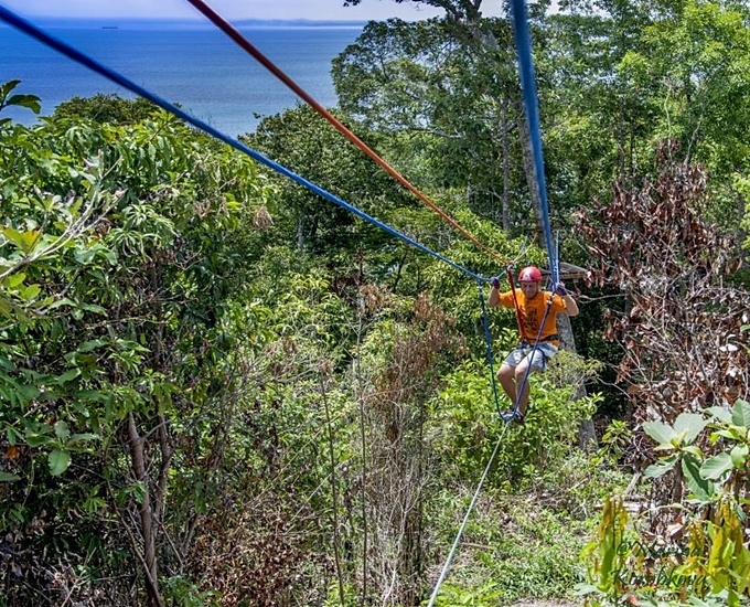 Chơi Zipline ngắm thiên đường Koh Rong quyến rũ từ trên cao